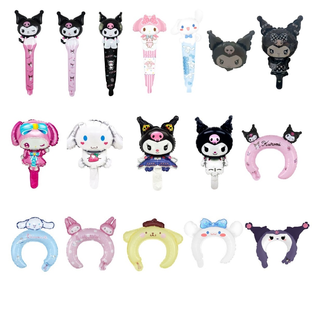 [Ready Stock] Mini Sanrio Themed Foil Balloon Cinnamoroll Melody Kuromi ...