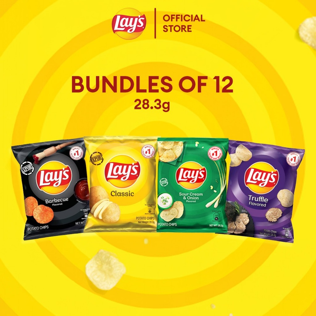[Bundle of 12] Lay's Potato Chips 28.3g | Shopee Malaysia