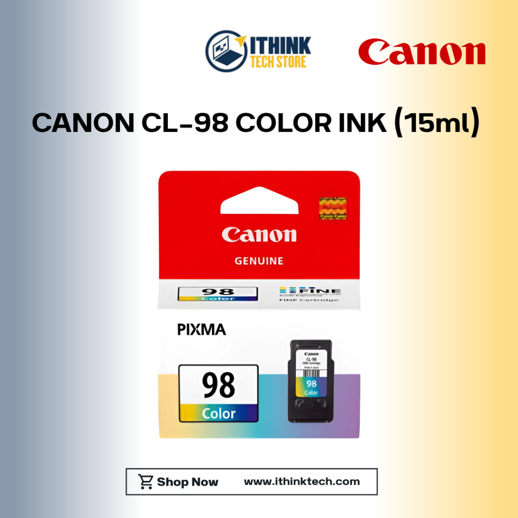CANON PG-88 BLACK INK (21ml) / CL-98 COLOR INK (15ml) FOR E510, E500 ...