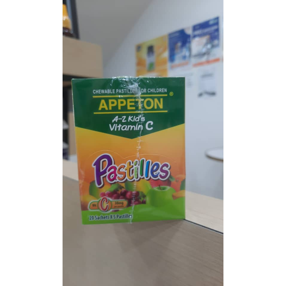 APPETON A-Z KIDS VITAMIN C CHEWABLE PASTILLES FOR CHILDREN 20 SACHET X ...