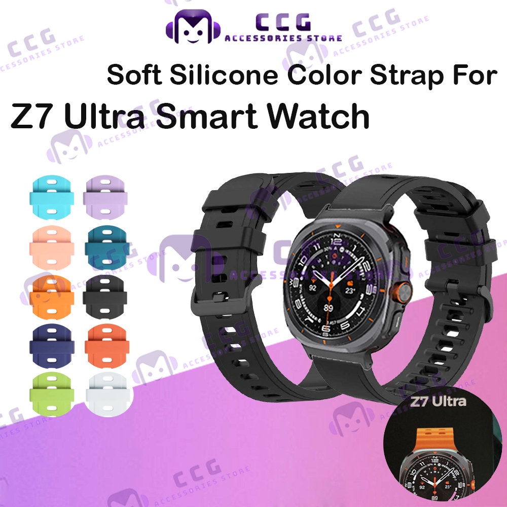 Z7 Ultra Smart Watch Soft Silicone Color Strap 22mm Z7 Watch Ultra ...