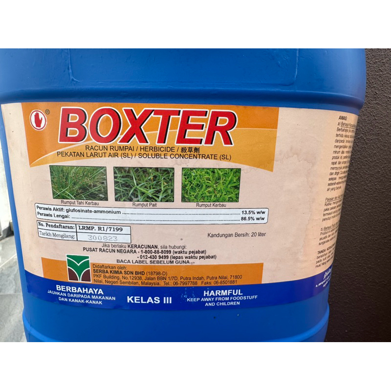 RACUN BASTA 15 CHINA/ JENAMA BOXTER/ 20L / Glufosinate Ammonium 13.5% ...