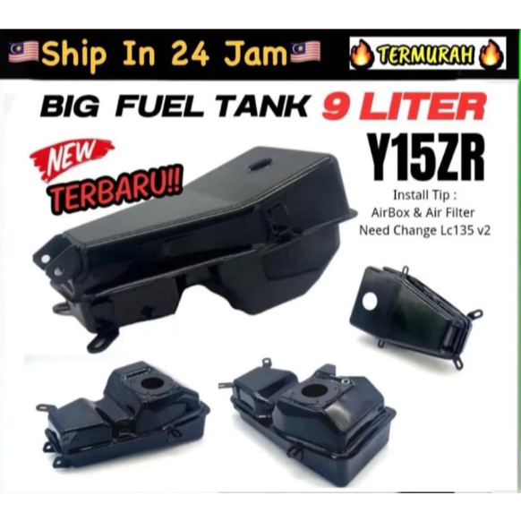 FUEL TANK TANGKI MINYAK 9 LITER Y15 / LC135 5L TANKI OIL PETROL TANK ...