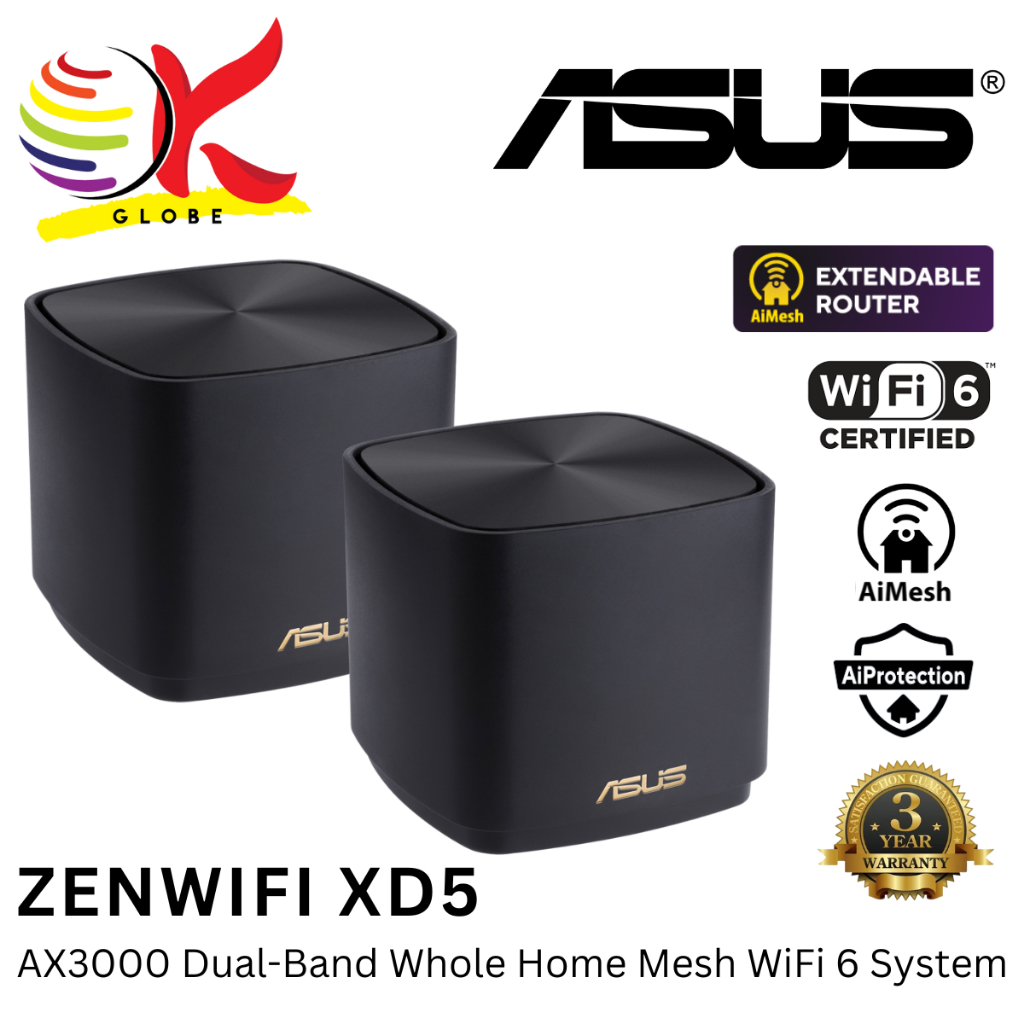 ASUS ZENWIFI XD5 AX3000 / XD4 AX1800 DUAL-BAND WI-FI 6 WHOLE HOME MESH ...