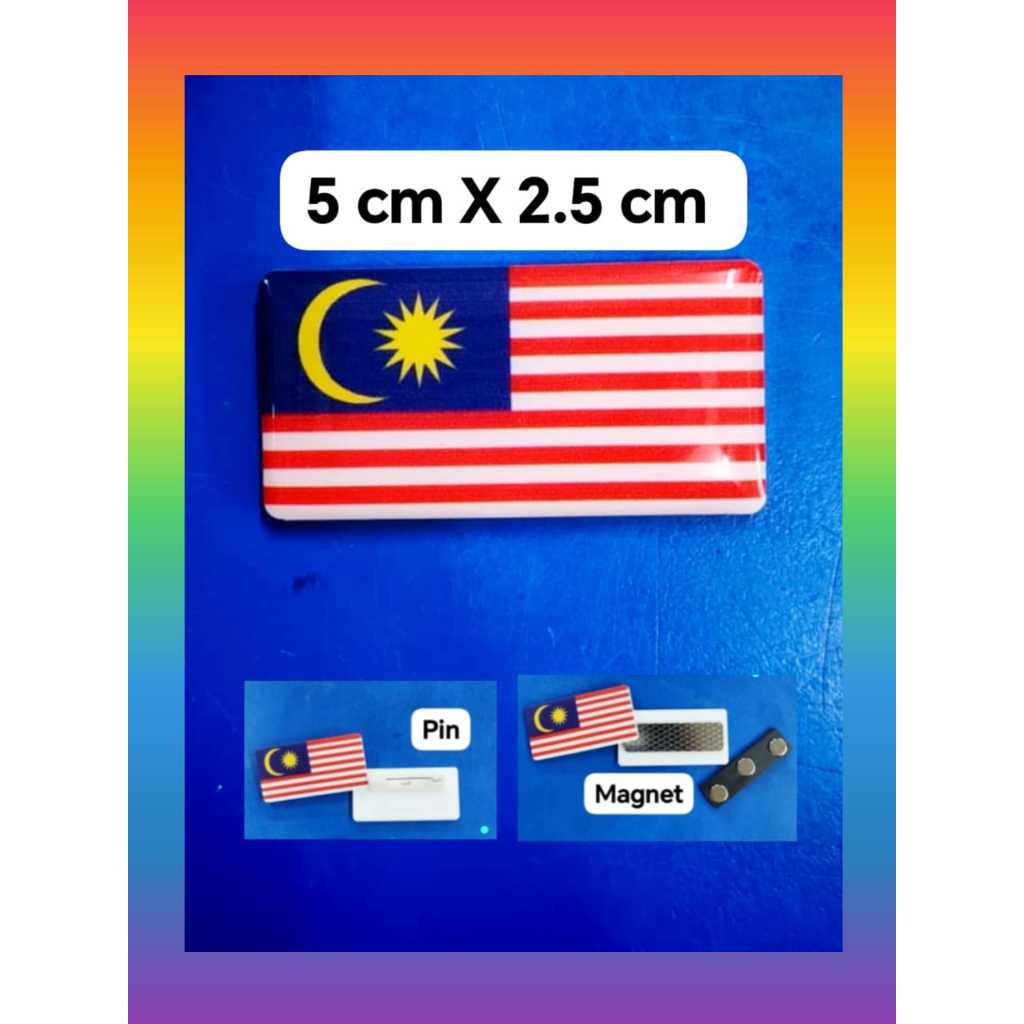 MALAYSIA PIN LENCANA JALUR GEMILANG BADGES PIN BENDERA MALAYSIA MADANI ...
