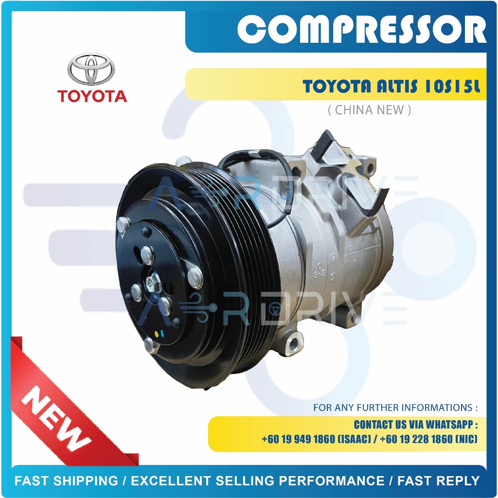 CHINA NEW TOYOTA ALTIS 2003 10S15L Compressor | Shopee Malaysia