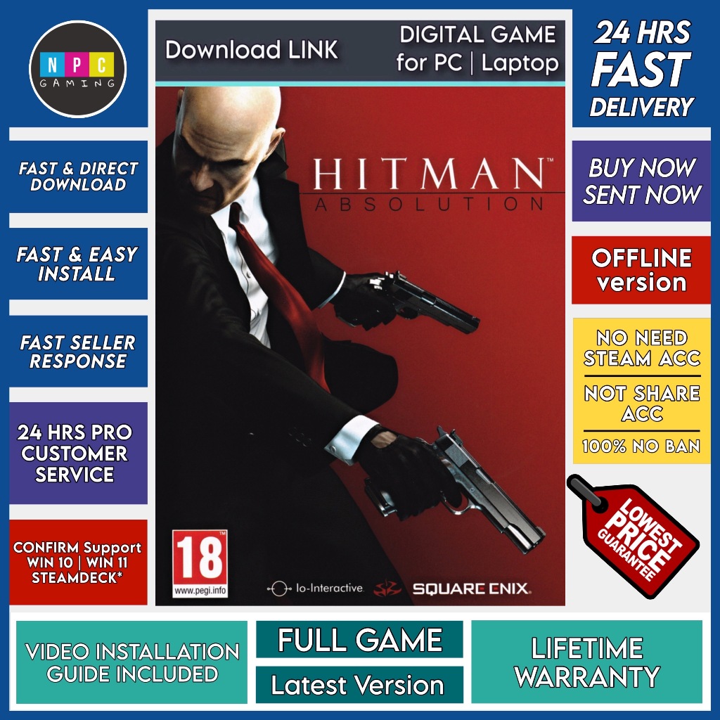 [PC Game] Hitman Absolution - Offline [Fast Download] [Fast Install] | Shopee Malaysia
