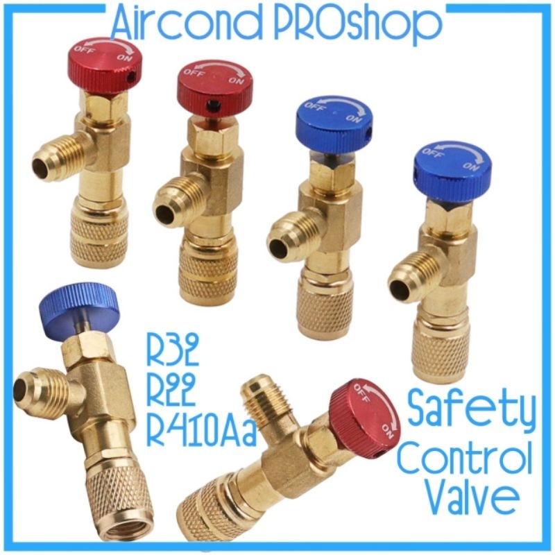ACProS Safety Valve Adapter R410a R22 R32 Refrigerant Charging ...