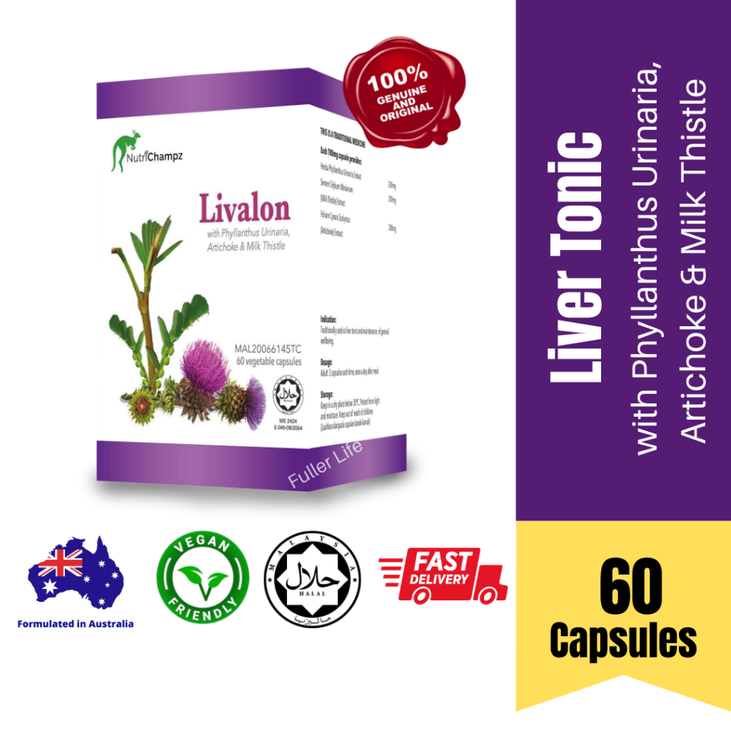 NUTRICHAMPZ Livalon (60s) | Liver Tonic Liver Detox Liver Protection ...