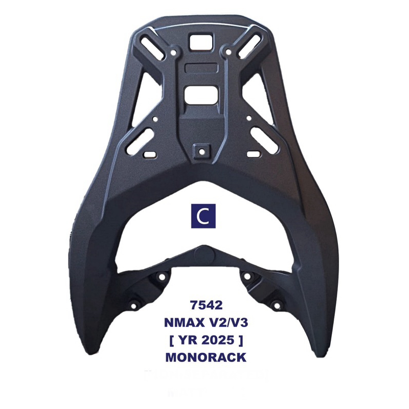 Yamaha Nmax V2 / V3 Heavy Dutu Rack 2025 Aluminium Alloy Rack READY ...