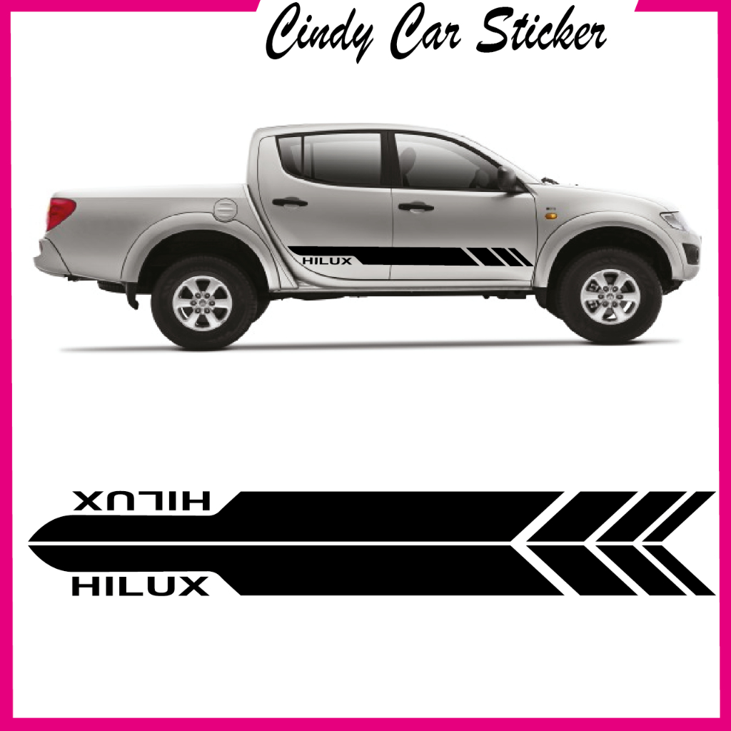 Side Body Sticker for Toyota Hilux Vigo Revo | Shopee Malaysia