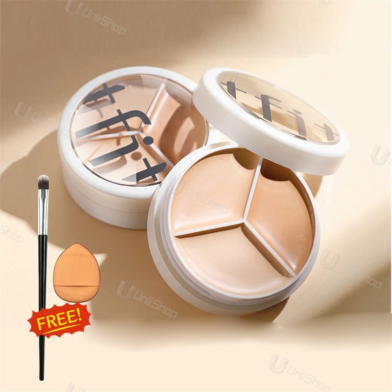 TFIT Concealer Tri-Color Concealer Cover Spots Dark Circles Under Eyes ...