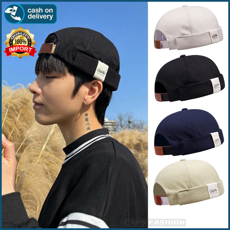 Topi Tanpa Brim for men skullcap beanies hat fashion snapback cap hat ...