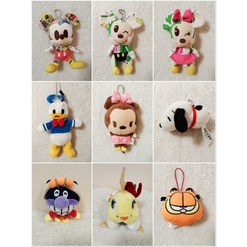 Cartoon Characters Keychain Plush Toy. | Shopee Malaysia