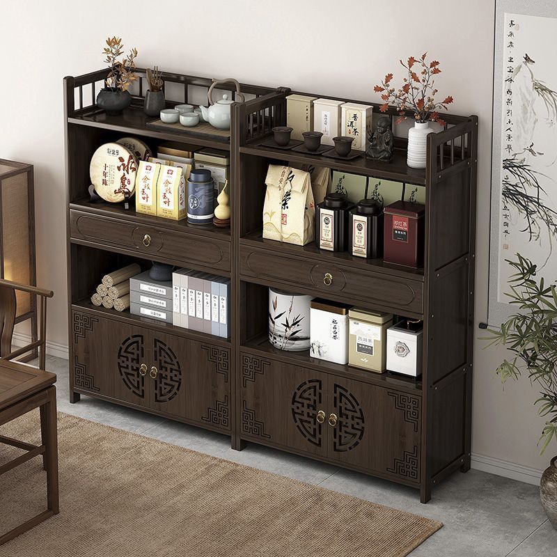 Display rack tea room tea display rack non-solid wood tea set tea ...