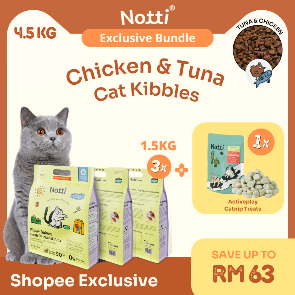 [Shopee Exclusive] 4.5kg Cat Slow Baked Chicken & Tuna: Super Premium ...