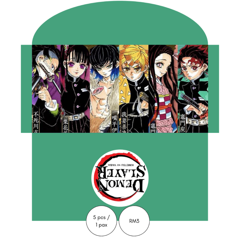 Sampul Raya / Angpao Demon Slayer Horizontal Size | Shopee Malaysia