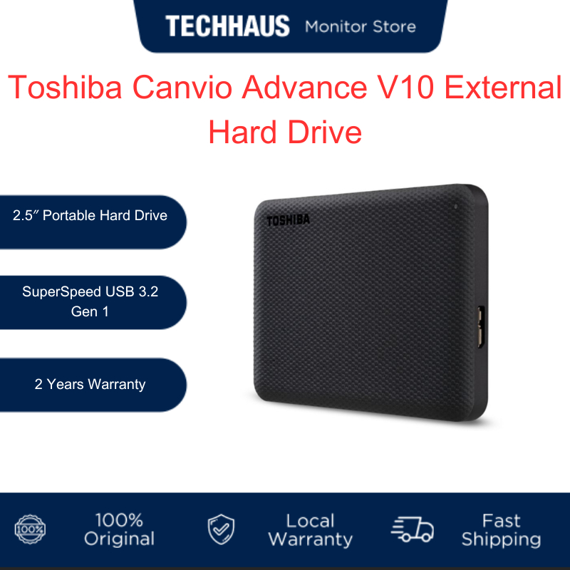 Toshiba Canvio Advance V10 External Hard Drive 1TB / 2TB (2 Years Warranty) | Shopee Malaysia