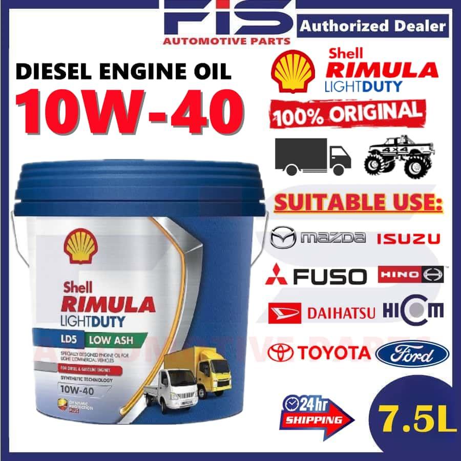 FIS Original Shell 10W-40 CH4 Diesel Engine oil Light Truck Hilux ...