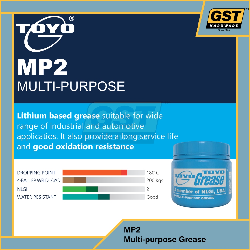TOYO-G MP2 Multi-purpose Grease EAJ7000 Lithium Grease Multipurpose ...