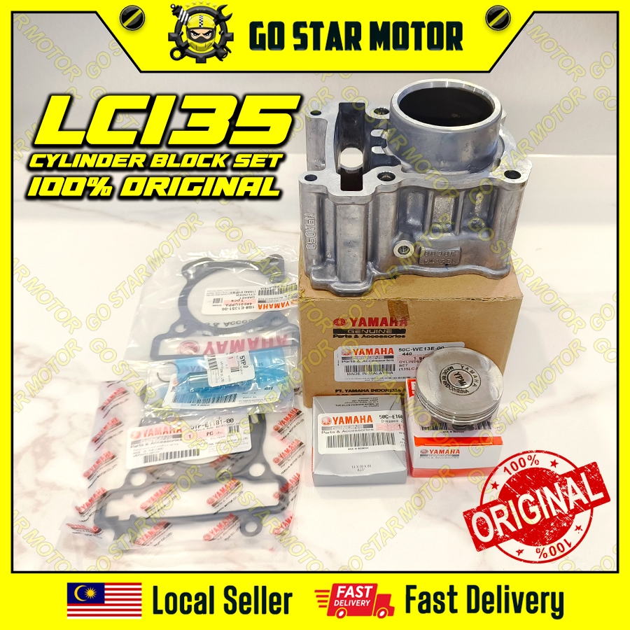 YAMAHA LC135 135LC LC 135 NEW V2 V3 V4 STD STANDARD CYLINDER KIT SET ...