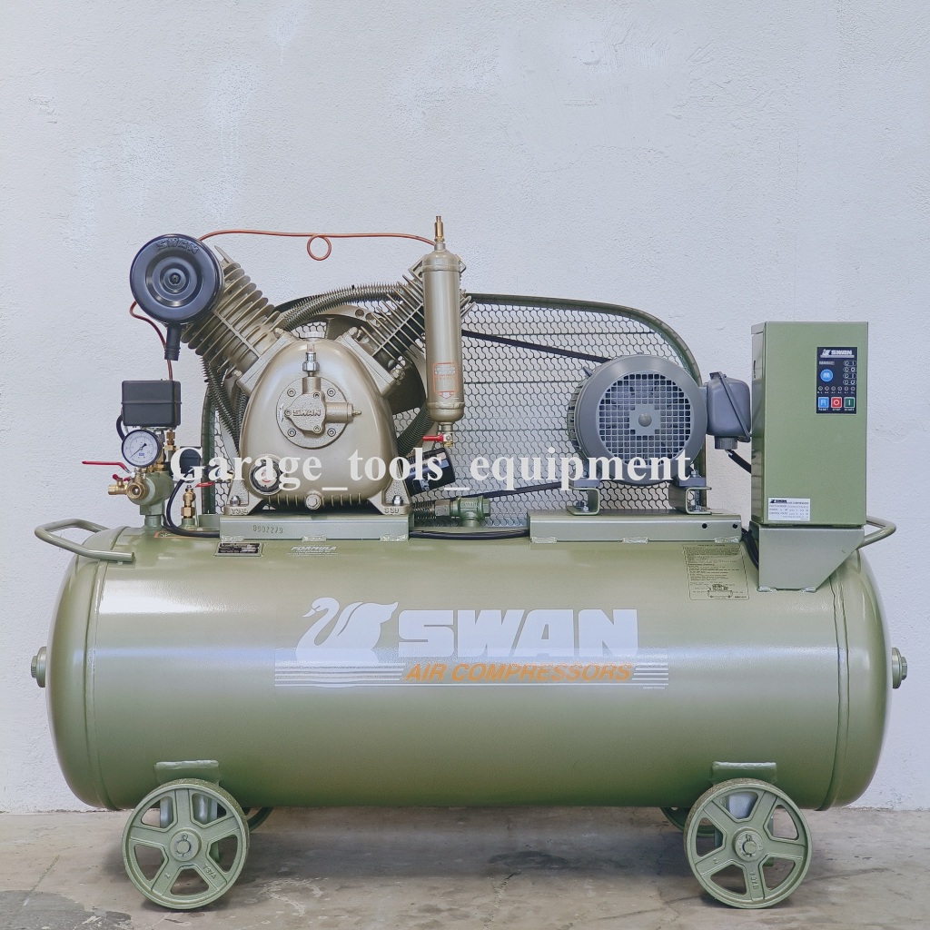 SWAN 5HP Air Compressor | 3Phase | 237L | 960Rpm | 12Bar | With JKKP ...