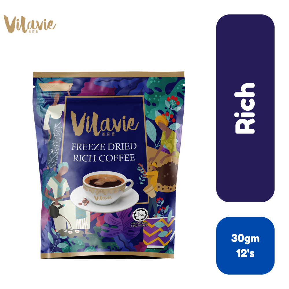 Vilavie Freeze Dried Rich Coffee, 30g x 12's | Shopee Malaysia