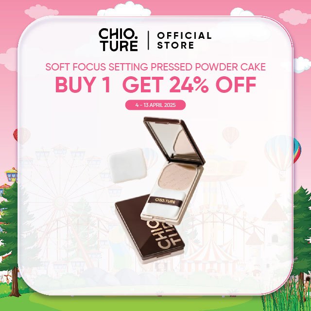 CHIOTURE Soft Focus Setting Pressed Powder Cake Chio ture | Shopee Malaysia