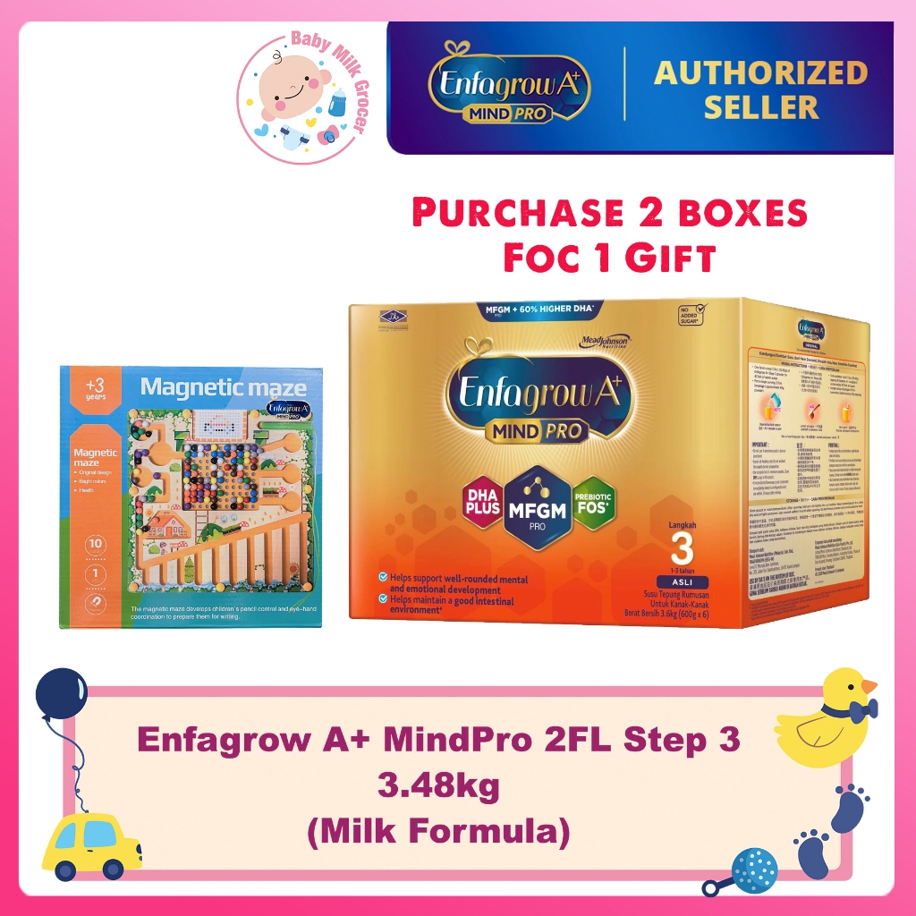 Enfagrow A+ MindPro 2FL Step 3 3.48kg (Milk Formula) | Shopee Malaysia