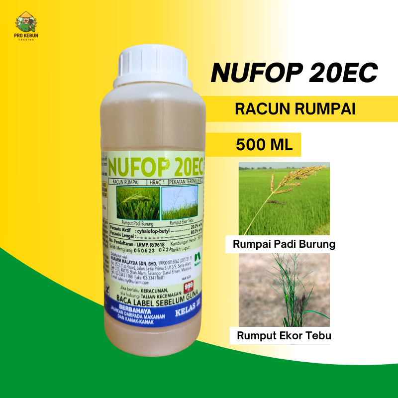 Nufop Racun Rumput Racun Rumpai Herbicide Racun Bendang Racun Rumput ...