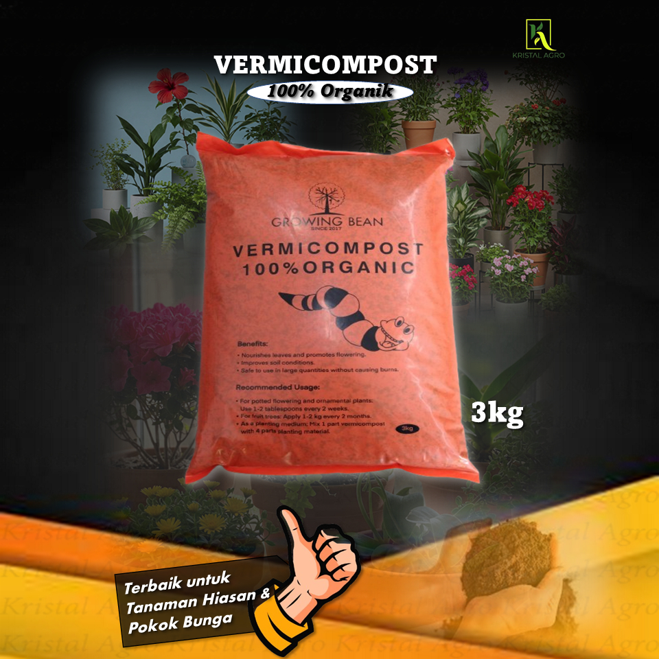 Vermicompost - Baja Tanaman Hiasan & Pokok Bunga (3kg) | Shopee Malaysia