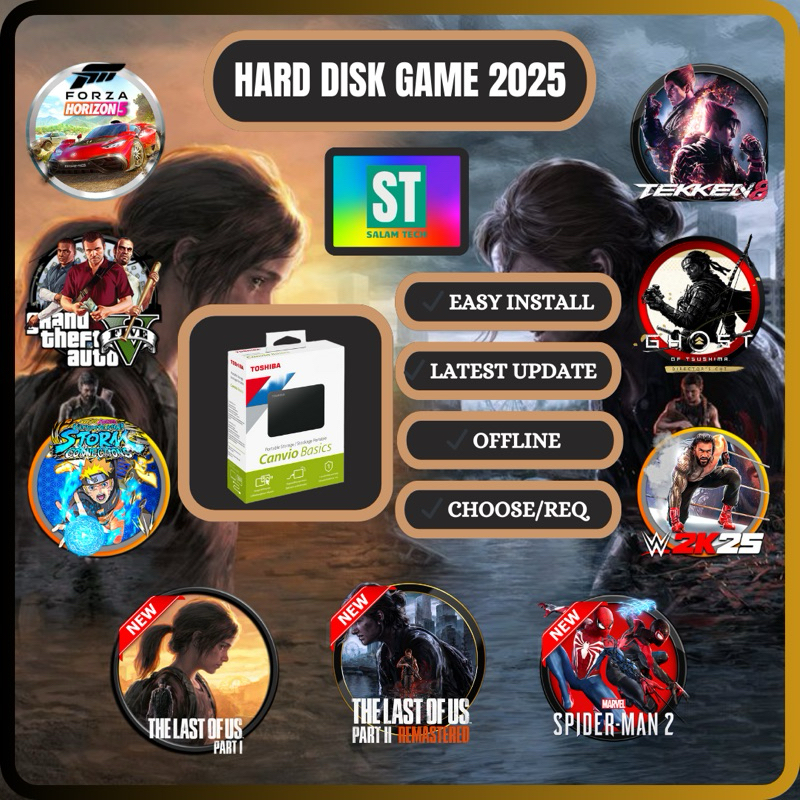 HDD GAME | External Hard Disk Full Games PC | Shopee Malaysia