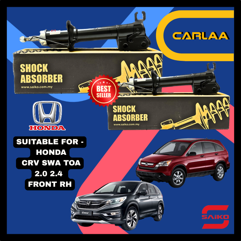 ORIGINAL JAPAN QUALITY SAIKO ABSORBER FOR HONDA CRV SWA TOA 2.0 2.4 FRONT ABSORBER 1 PAIR (2PCS ...