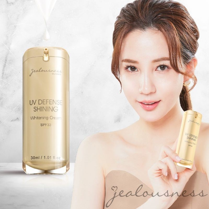Jealousness UV Defense Shining Whitening Cream SPF33 婕洛妮絲閃閃發光防曬素顏霜SPF33 30ml | Shopee Malaysia