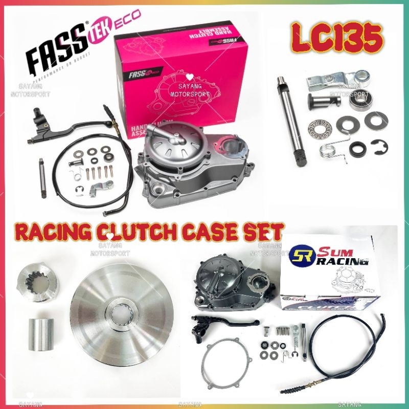 LC135 V1-V7 MODIFY HAND CLUTCH LC4SPEED MODIFY FASSTEK ECO RACING CLUTCH CASE SET YAMAHA LC135 ...