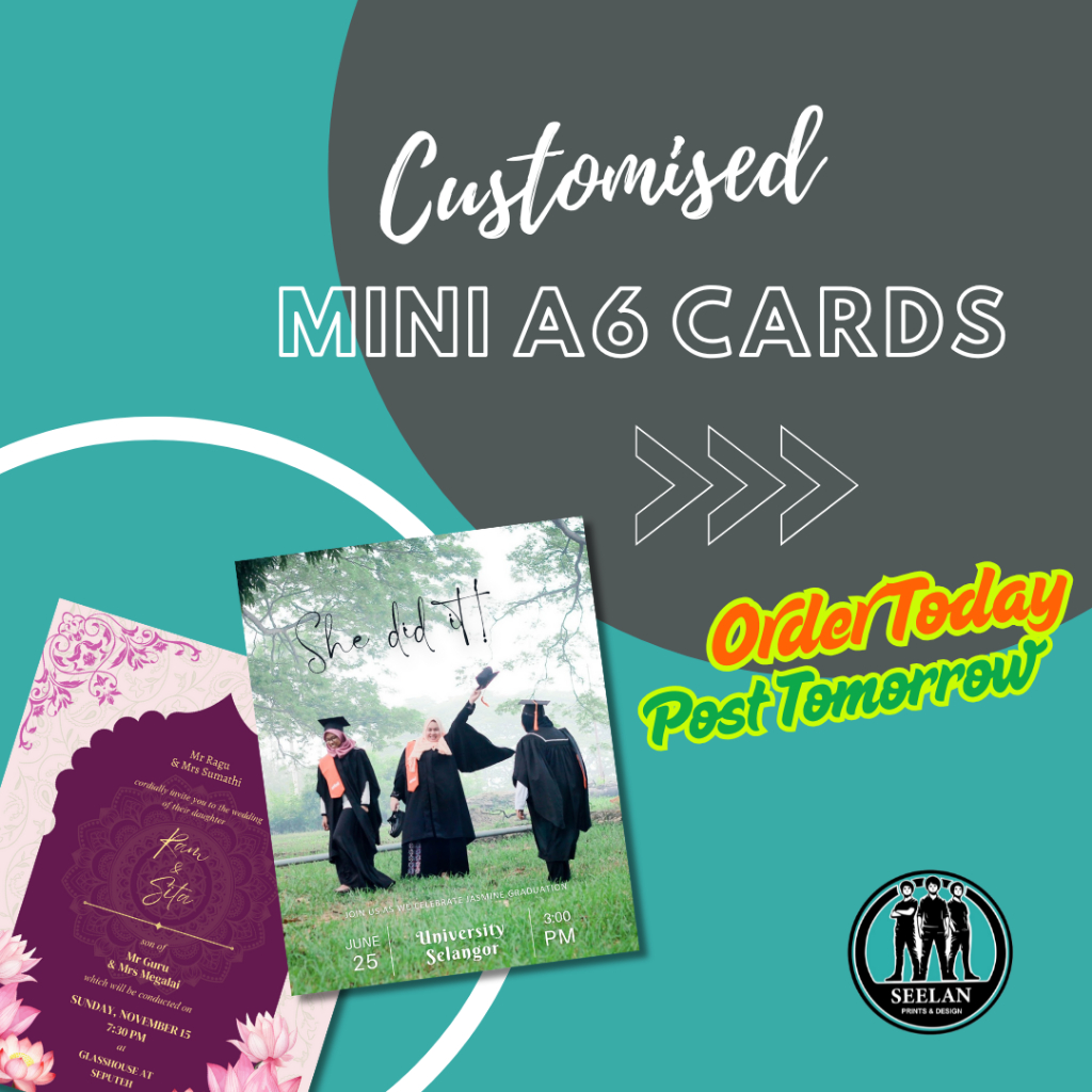 Customized Mini A6 Cards Printing 1 pcs | Shopee Malaysia