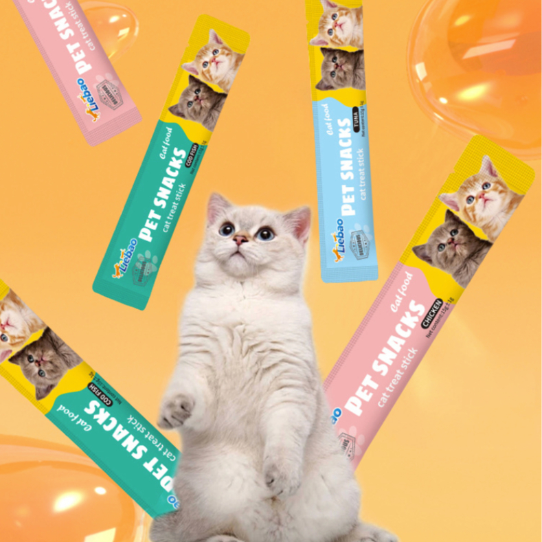 P68 Pet Snacks Cat Treat Liebao stick Lie Bao Cat snack Chicken Tuna ...