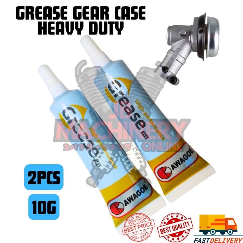 2PCS GREASE GEAR CASE MESIN RUMPUT HEAVY DUTY HIGH PERFOMANCE KAWAGOE ...
