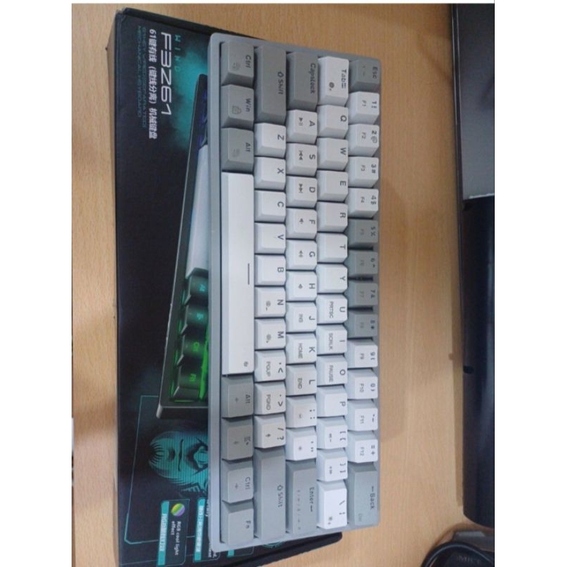 AULA F3261 61 Keys Wired Mechanical Keyboard RGB Hot Swappable Compact ...