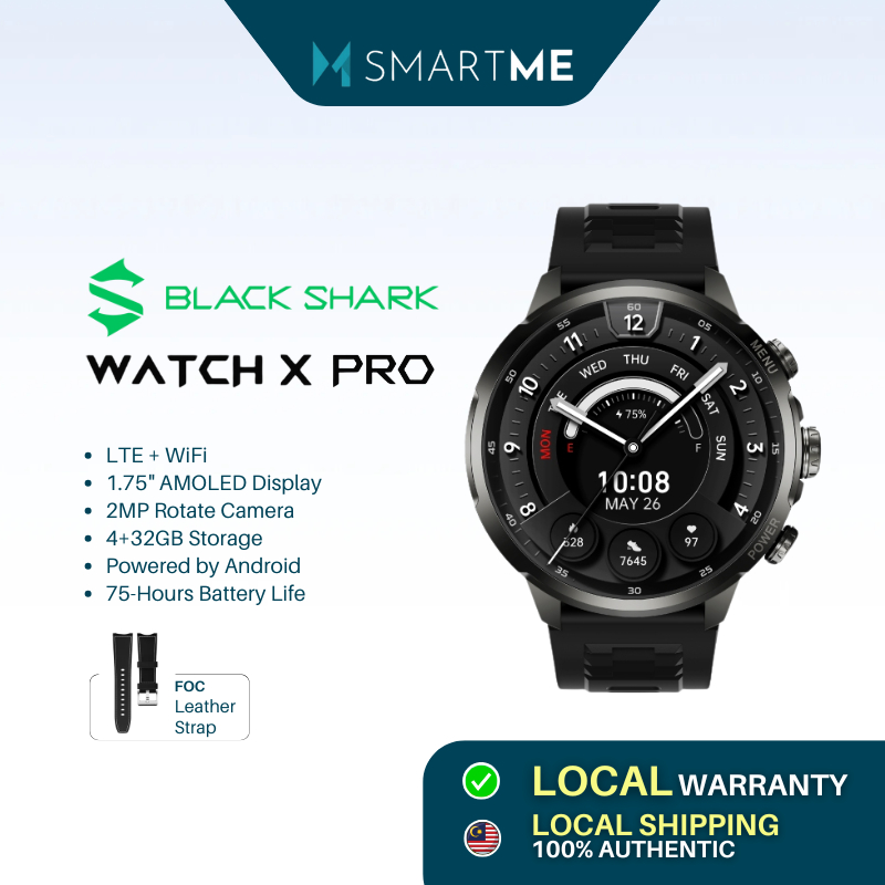 Black Shark Watch X Pro - LTE + WiFi | 1.75" AMOLED Display | 4+32GB ...