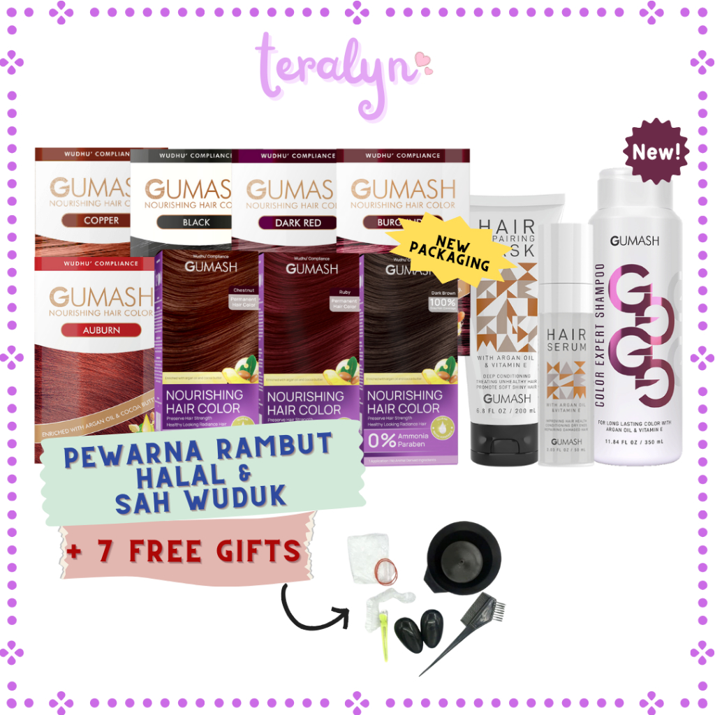 [Ready stock] GUMASH Hair Color Halal & Wudhu' Friendly | Color Expert ...