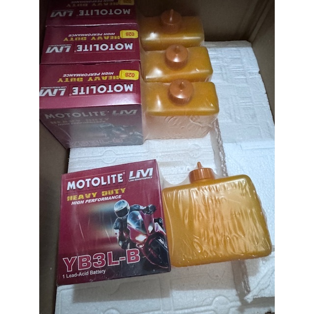 MOTOLITE / YUASA/OSIMA YB3 YB5 100% Original Conventional Battery ...