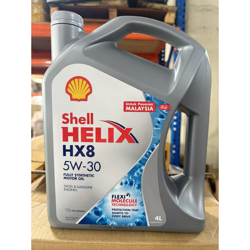 SHELL ORIGINAL ENGINE OIL MINYAK HITAM SHELL HELIX 5W30 SN PLUS FULLY ...
