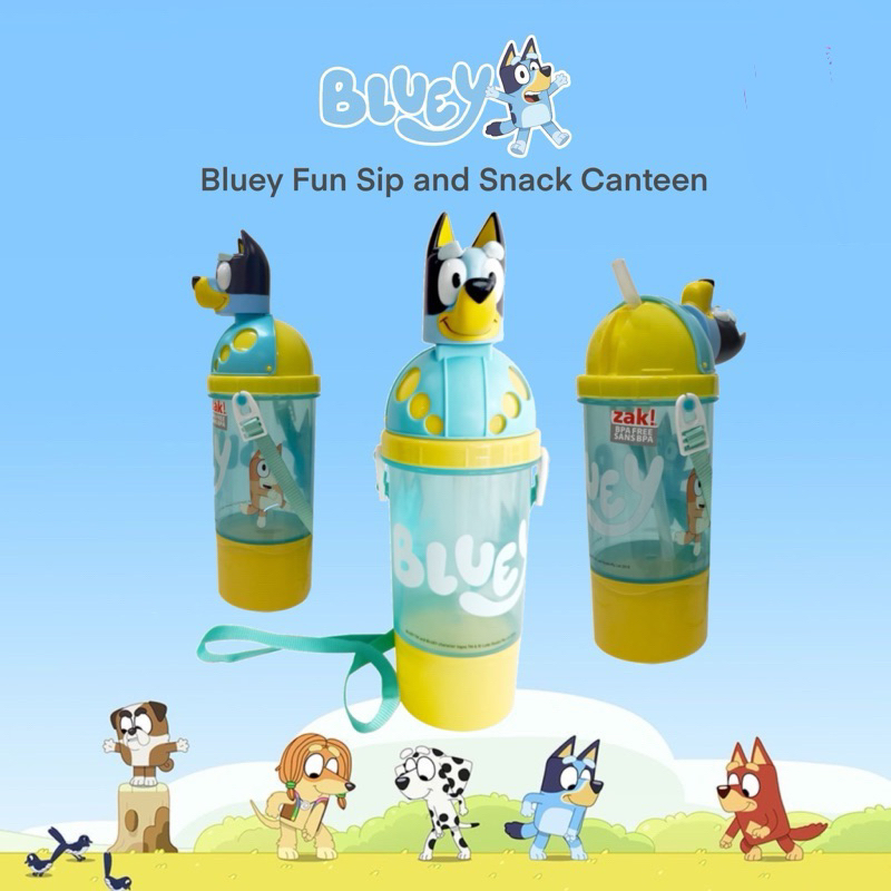 Bluey Fun Sip And Snack Canteen Tumbler Bottle Container | Shopee Malaysia