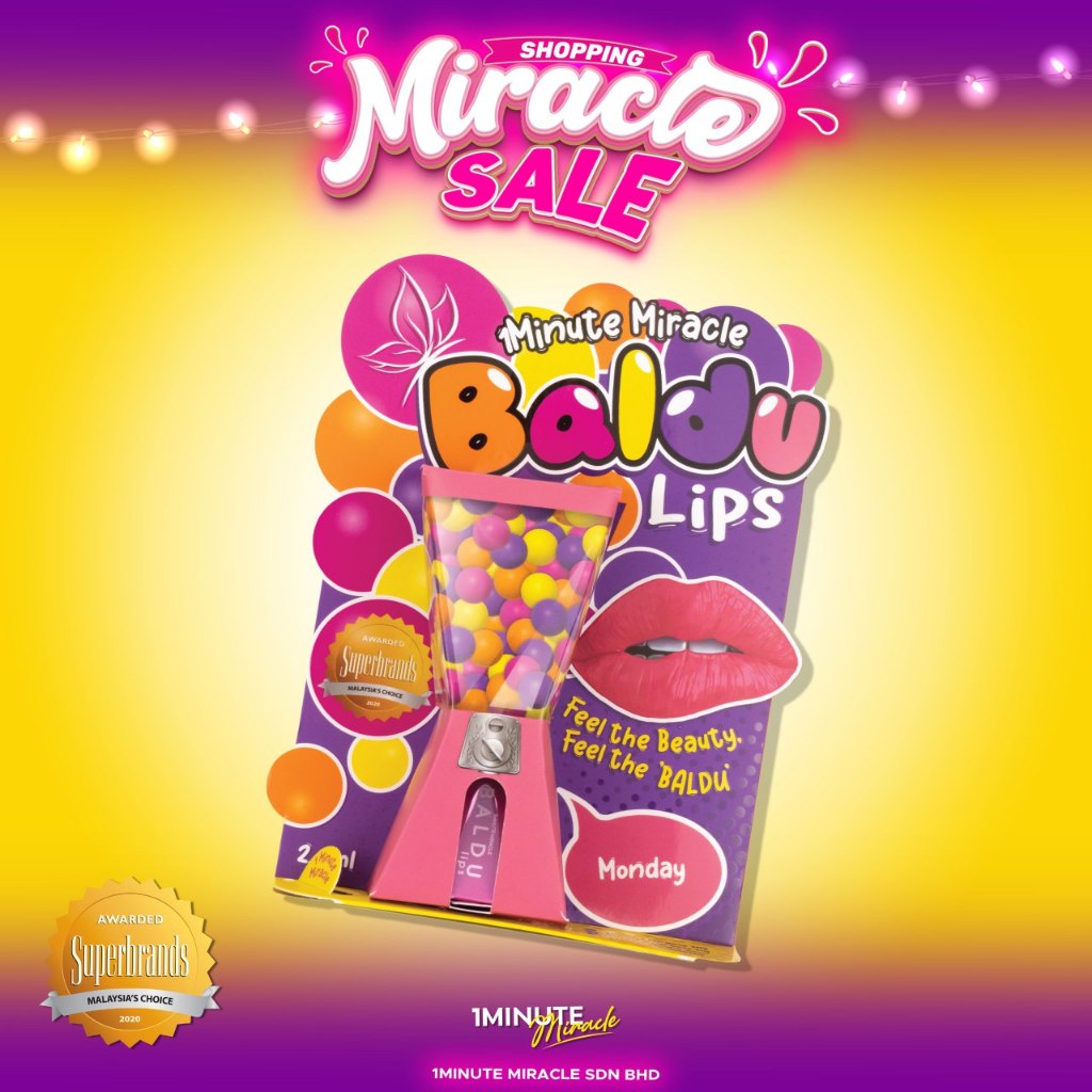 1Minute Miracle BALDU LIPS | Shopee Malaysia