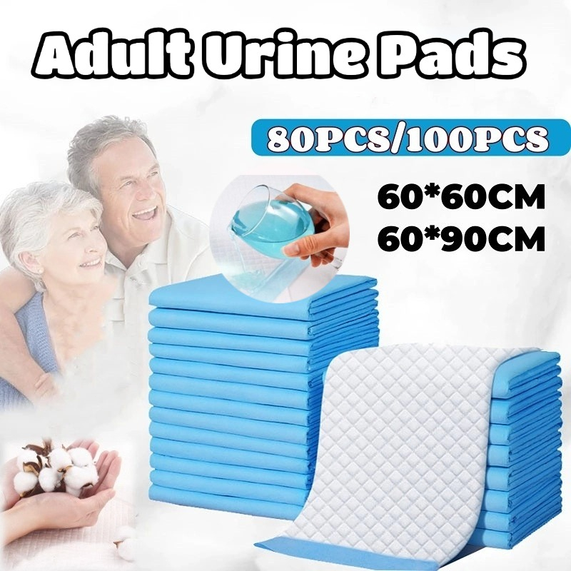 80/100PCS Disposable Underpad Super Absorbent Pee Pad Elderly Urine Pad ...