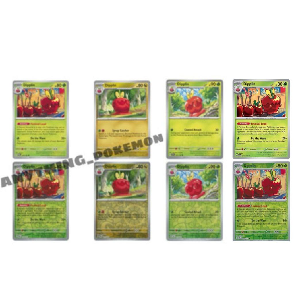Pokemon Card - Dipplin (018/167),(127/167),(013/142),(010/131) - NORMAL ...