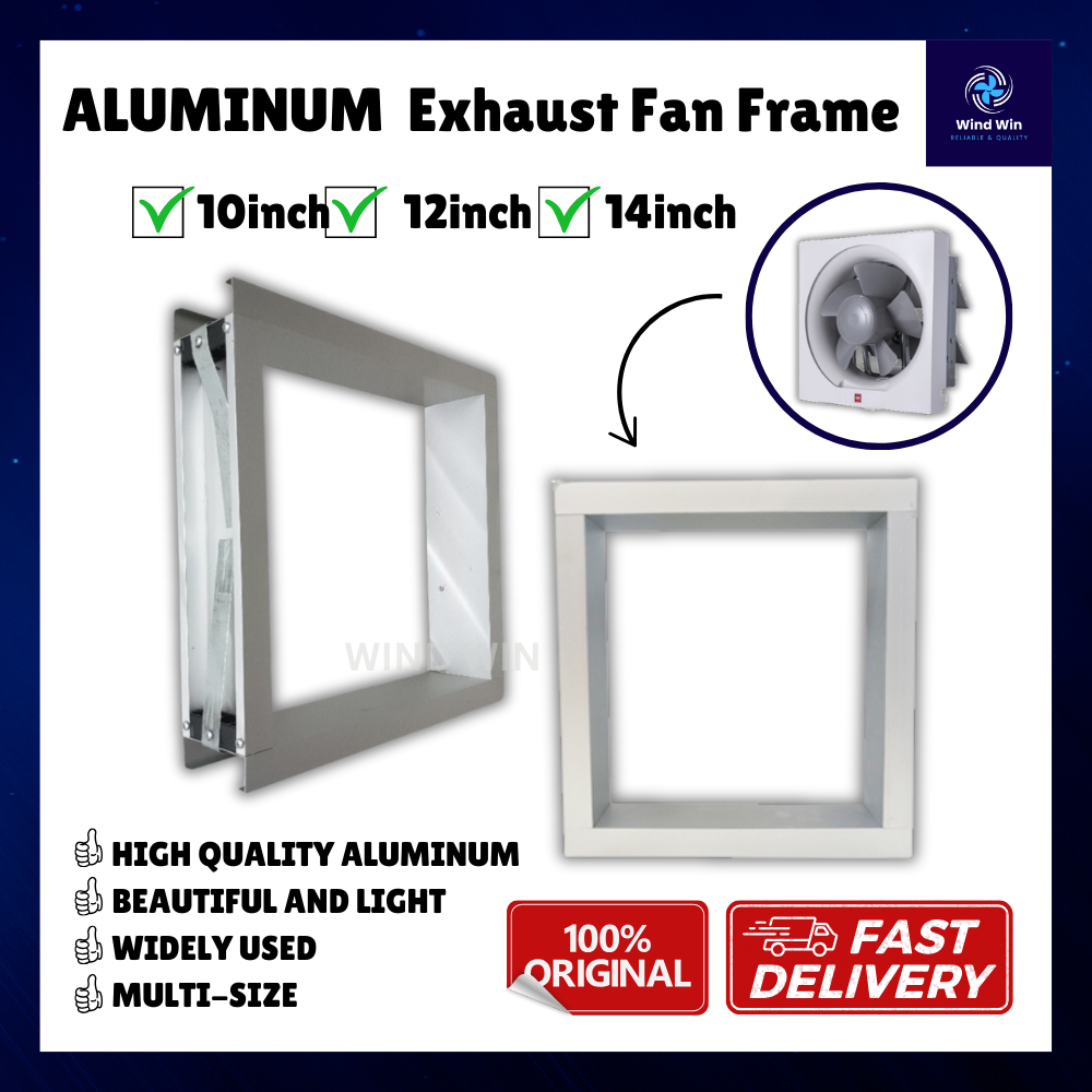 ALUMINIUM EXHAUST FAN FRAME 10” / 12” / 14” SQUARE | Shopee Malaysia