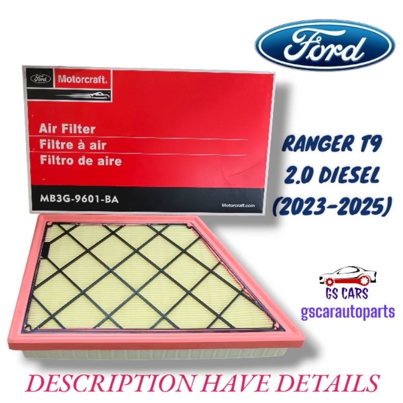 Ready stock Ford motorcraft engine air filter ford ranger t9 2.0 diesel ...