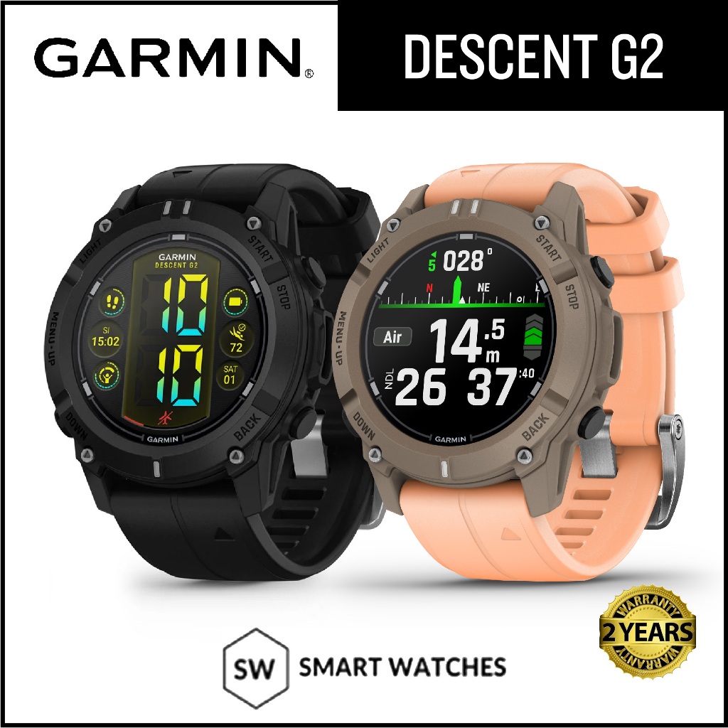 (NEW) Garmin Descent G2 AMOLED GPS Dive Smartwatch - 2 Years Warranty ...